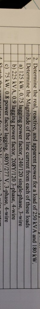 Solved 2. Determine the real, reactive, and apparent power | Chegg.com
