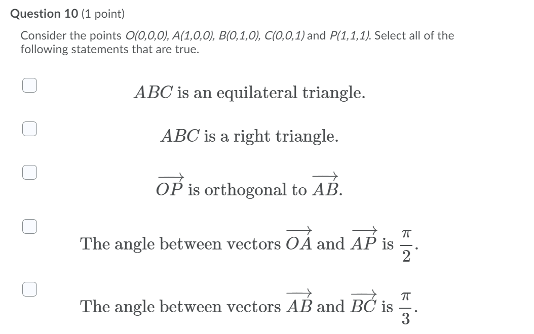 Solved Question 1 (1 point) Select all statements that are | Chegg.com