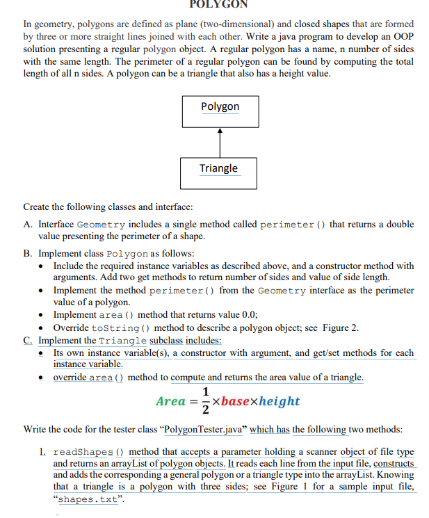 Solved POLYGON In geometry, polygons are defined as plane | Chegg.com