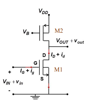 2. For the following NMOS amplifier (with a PMOS used | Chegg.com