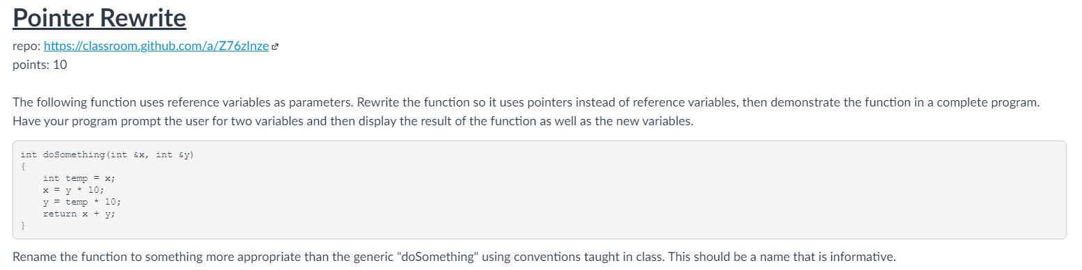 Solved Pointer Rewrite Repo 