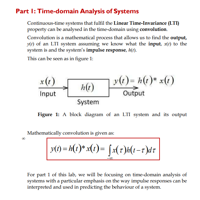 Solved art I: Time-domain Analysis of Systems | Chegg.com