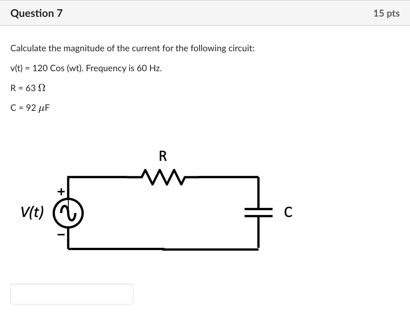 Solved Question 715 ptsCalculate the magnitude of the | Chegg.com Solved Question 715 ptsCalculate the magnitude of the | Chegg.com