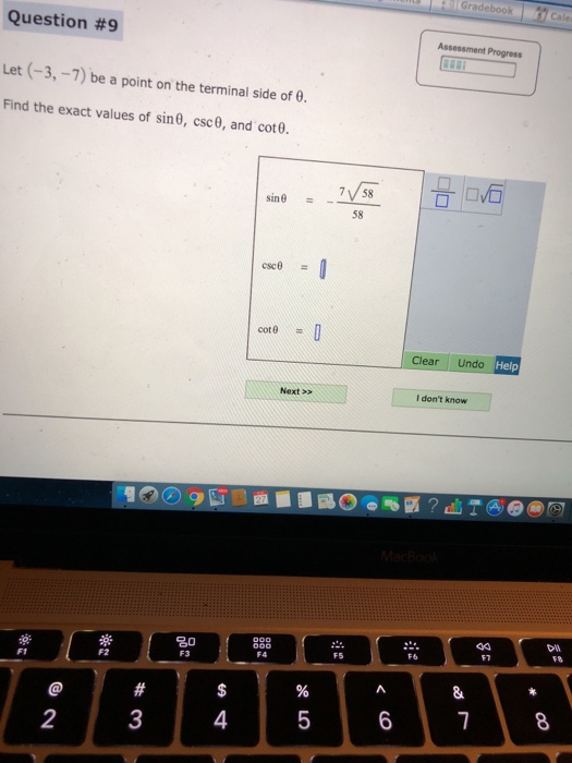 Solved Gradebook Question #9 Let(-3,-7) be a point on the | Chegg.com