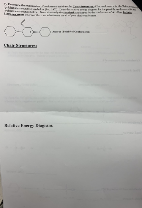 Solved e etermine the total number of conformers and draw | Chegg.com