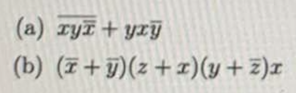 Solved State whether each of the following Boolean | Chegg.com