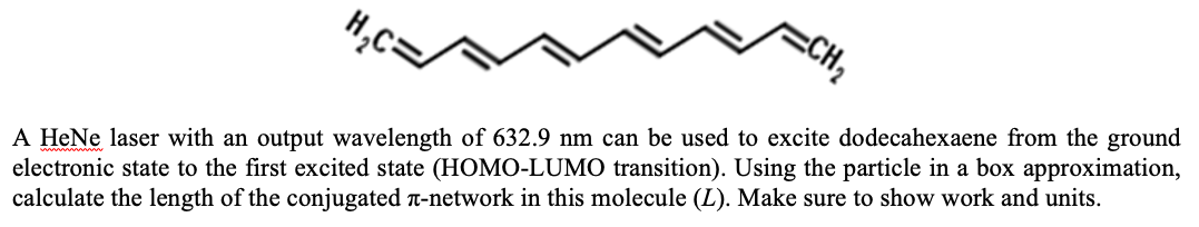 Solved A HeNe laser with an output wavelength of 632.9 nm | Chegg.com