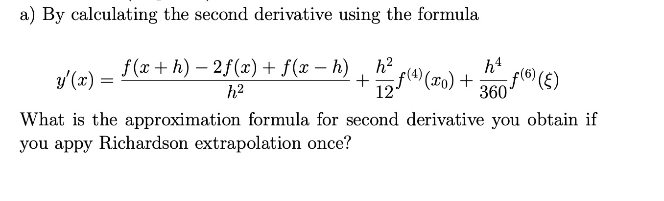 Solved By calculating the second derivative using the | Chegg.com