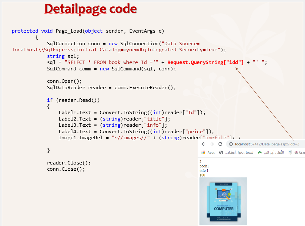 Find the complement of the code using asp.net - | Chegg.com