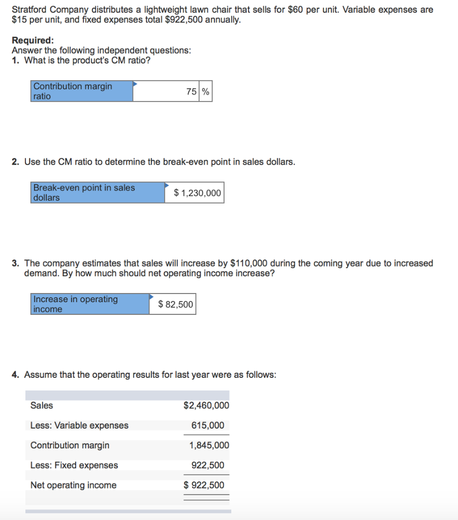 Solved a. Compute the degree of operating leverage at the | Chegg.com