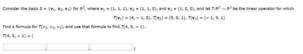 Solved Consider the basis S-(v1, V2, V3} for R3, where | Chegg.com