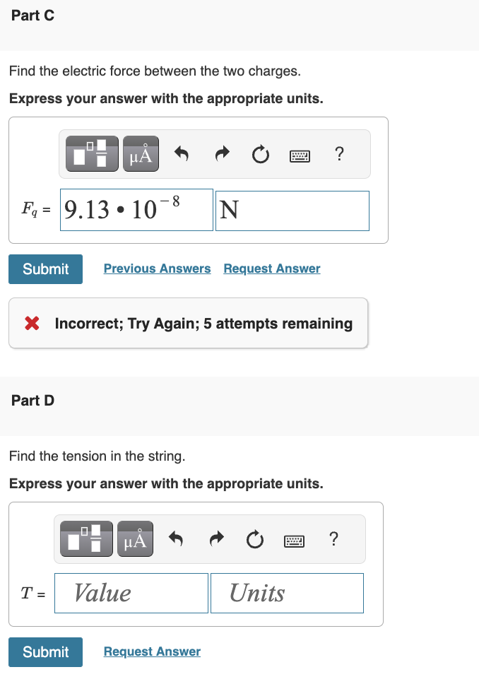 Solved Determine the charge on the second object. Express | Chegg.com