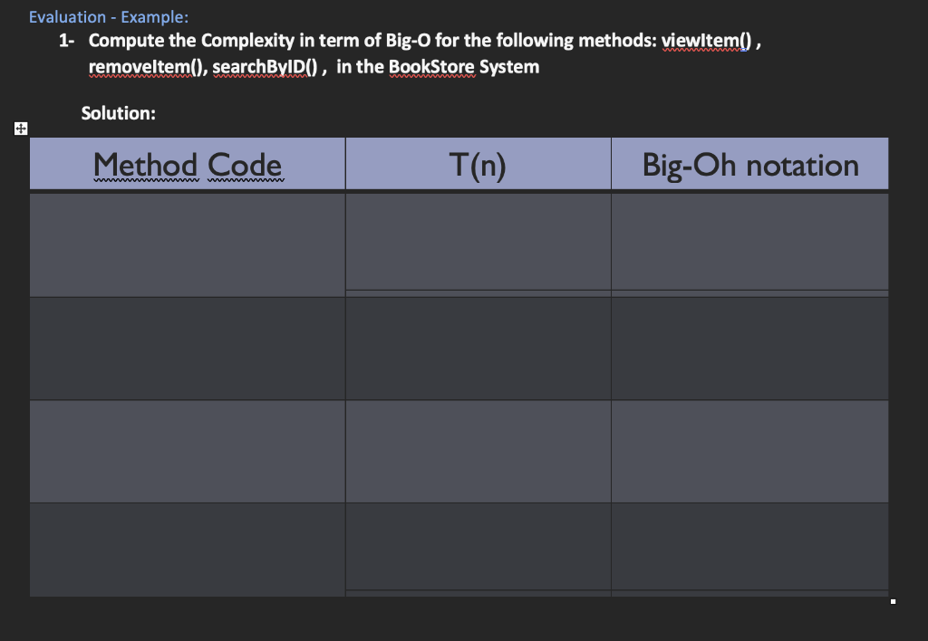Solved Compute the Complexity in term of Big-O for the | Chegg.com
