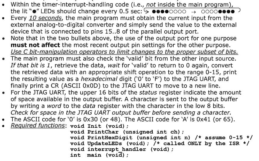 Question 7: Embedded Application Programming in C (25 | Chegg.com