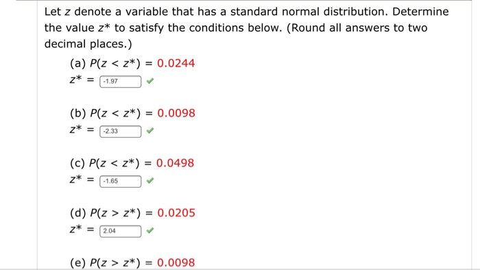 Solved Letz denote a variable that has a standard normal | Chegg.com