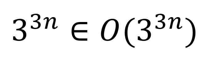 Solved 33n∈O(33n) | Chegg.com