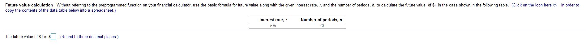 Solved Future value calculation Without referring to the | Chegg.com