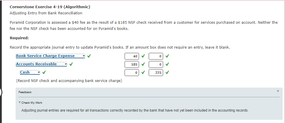 Solved Cornerstone Exercise 4-19 (Algorithmic) Adjusting | Chegg.com Solved Cornerstone Exercise 4-19 (Algorithmic) Adjusting | Chegg.com