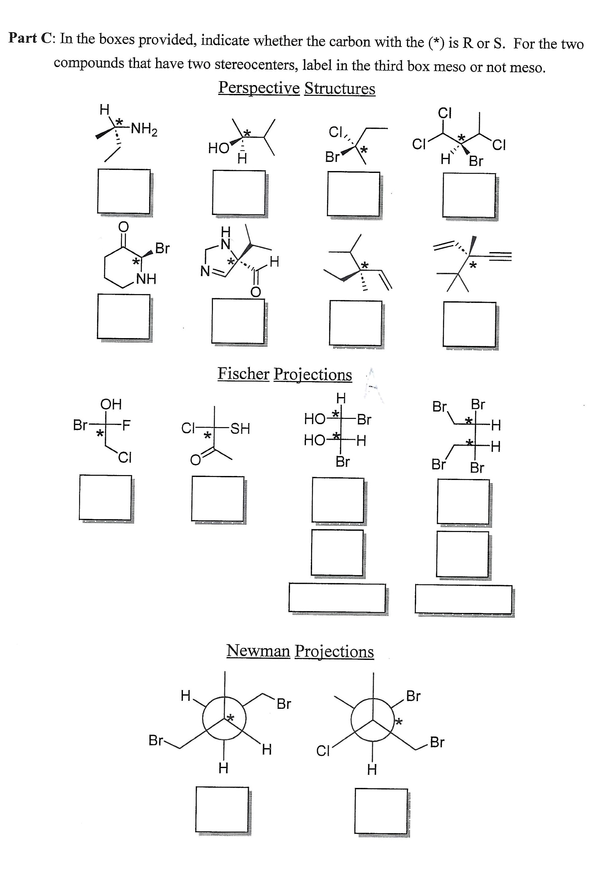 Solved STEREOCHEMISTRY Pre Lab Questions 1. Label each of | Chegg.com Solved STEREOCHEMISTRY Pre Lab Questions 1. Label each of | Chegg.com