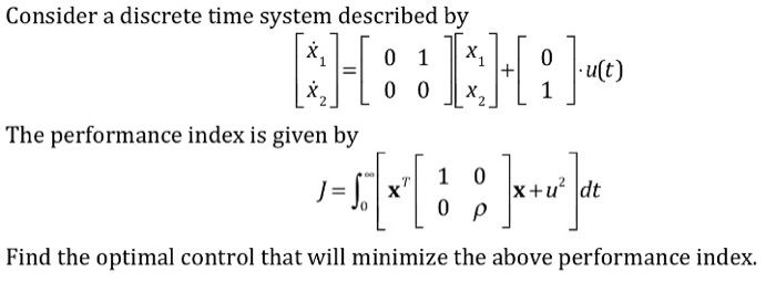 Solved Consider a discrete time system described by The | Chegg.com