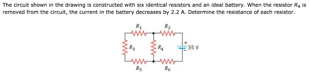 Solved The circuit shown in the drawing is constructed with | Chegg.com