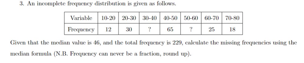 Solved Determine the interquartile range (IQR) of the table | Chegg.com