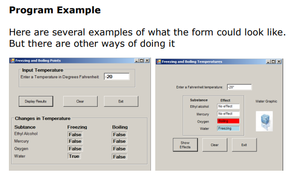 Complete the Programming Challenge Freezing Boiling | Chegg.com