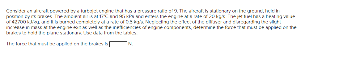 Solved Consider an aircraft powered by a turbojet engine | Chegg.com