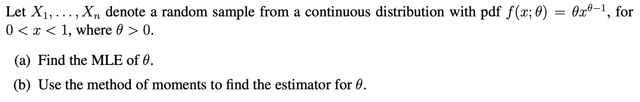 Solved Let X1,…,Xn denote a random sample from a continuous | Chegg.com