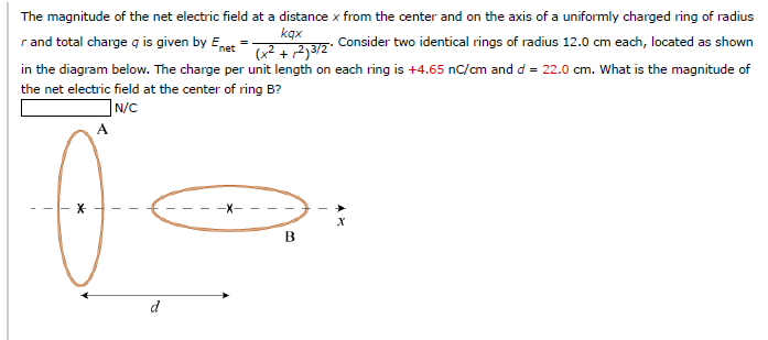 Solved The magnitude of the net electric field at a distance | Chegg.com