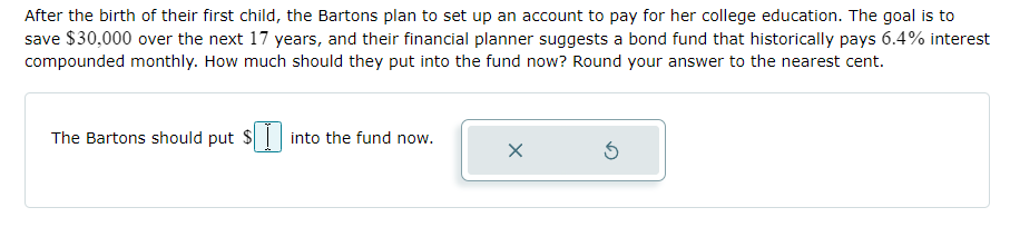 Solved After the birth of their first child, the Bartons | Chegg.com