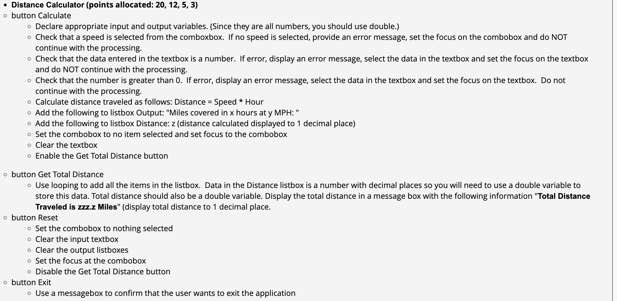 Solved CAN SOMEONE PLEASE HELP ME CODE THIS IN VISUAL | Chegg.com