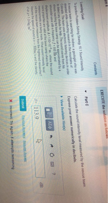 Solved em EXECUTE the solution as follows Constants Learning | Chegg.com