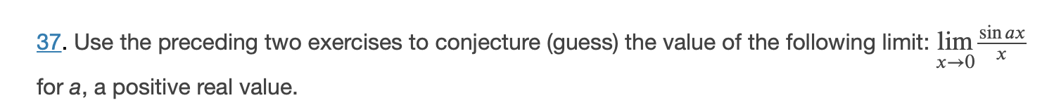 Solved 37. Use the preceding two exercises to conjecture | Chegg.com