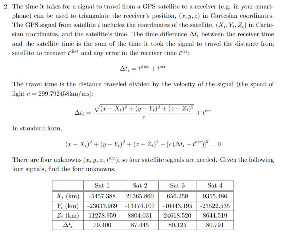 Solved 2. The time it takes for a signal to travel from a | Chegg.com