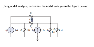 Solved Using nodal analysis, determine the nodal voltages in | Chegg.com