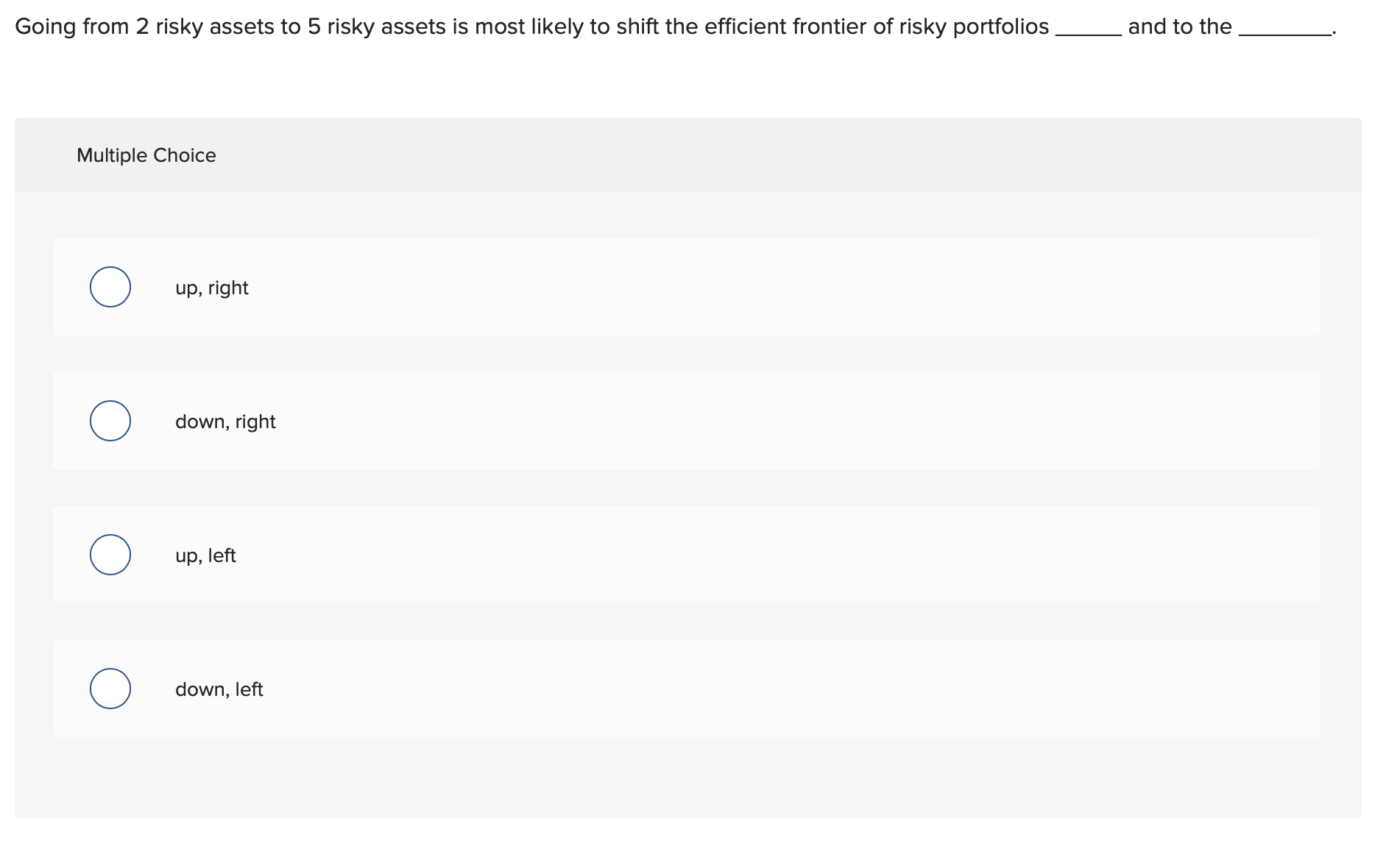 Solved Significantly decreasing the number of stocks in a | Chegg.com