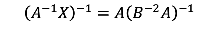 Solved Solve the matrix equation for X. Simplify the answer | Chegg.com
