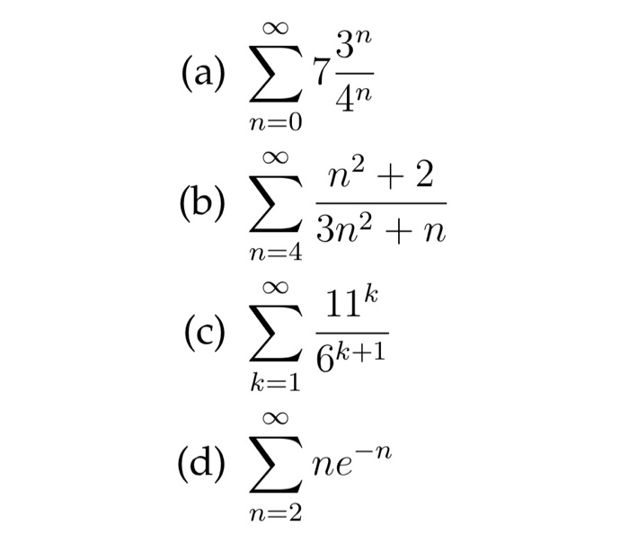 Solved: (i) Determine Whether The Series Converges Or Dive... | Chegg.com