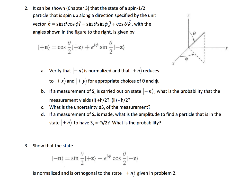Solved 2. It can be shown (Chapter 3) that the state of a | Chegg.com