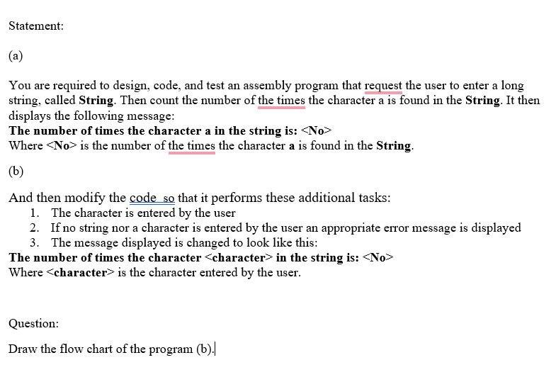 (a) You are required to design, code, and test an | Chegg.com