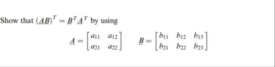 Solved Ab T Btat By Using