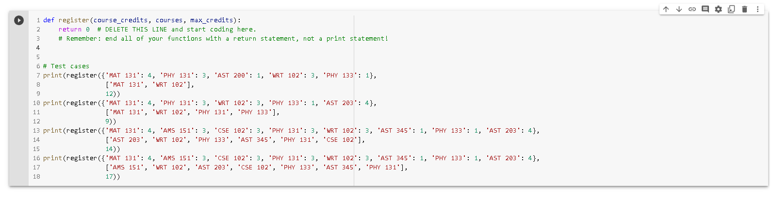 Solved - Part 1: Advanced Registration (6 points) Time has | Chegg.com