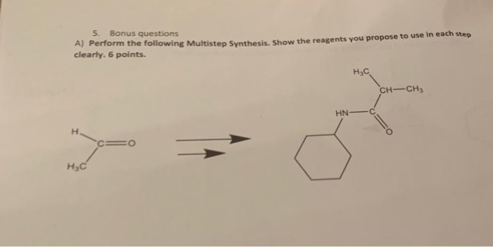 Solved A) Perform the following Multistep Synthesis. Show | Chegg.com