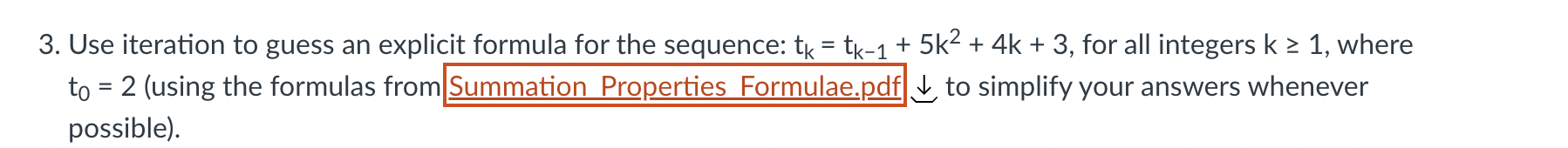 Solved Use iteration to guess an explicit formula for the | Chegg.com