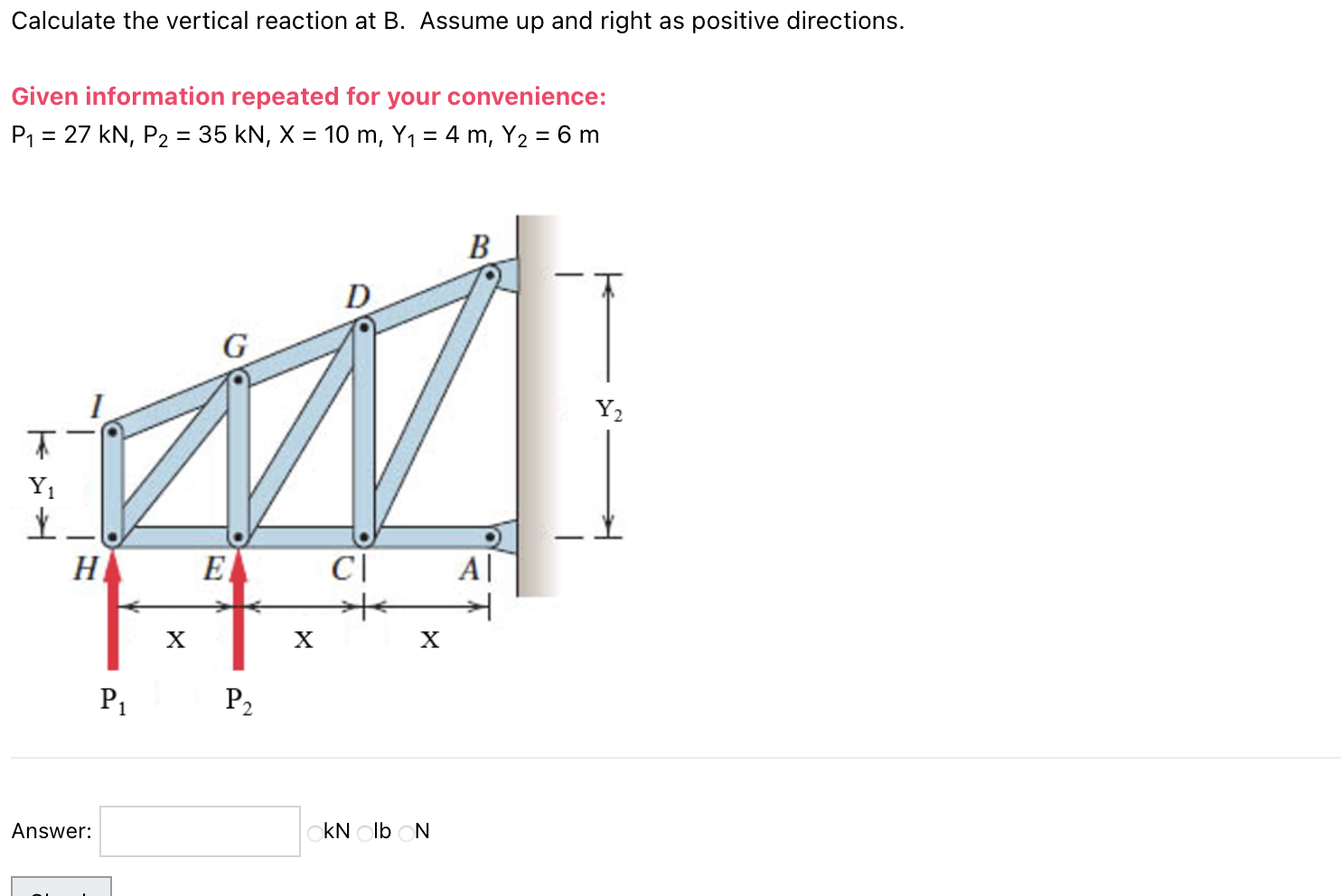 Solved For the truss below treat support B as a pin and | Chegg.com