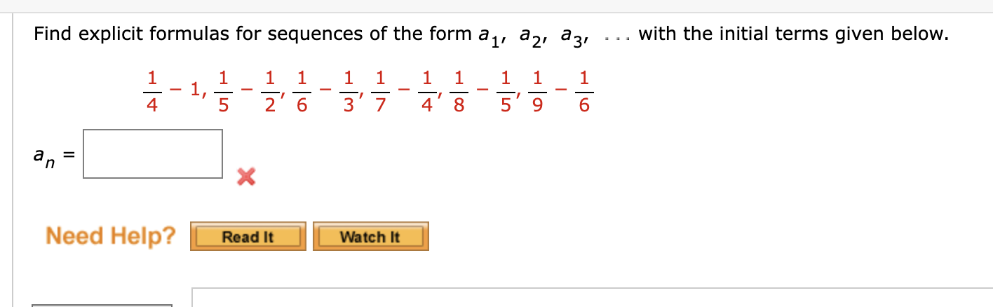 Solved Find explicit formulas for sequences of the form | Chegg.com