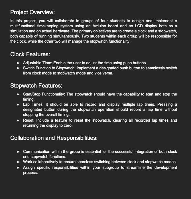 Solved Project Overview: In this project, you will | Chegg.com