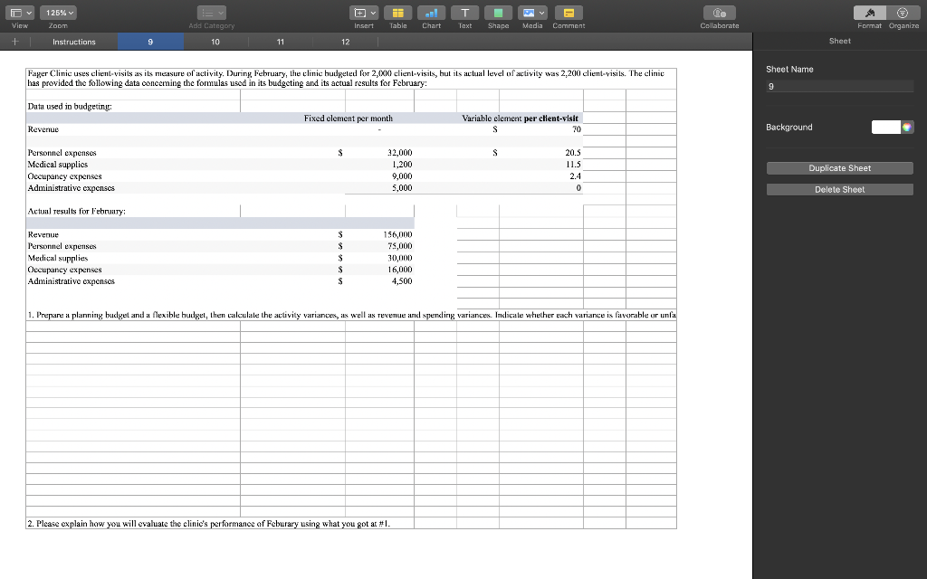 Solved T 125% View Zoom Add Category Insert Table Chart Taxt | Chegg.com