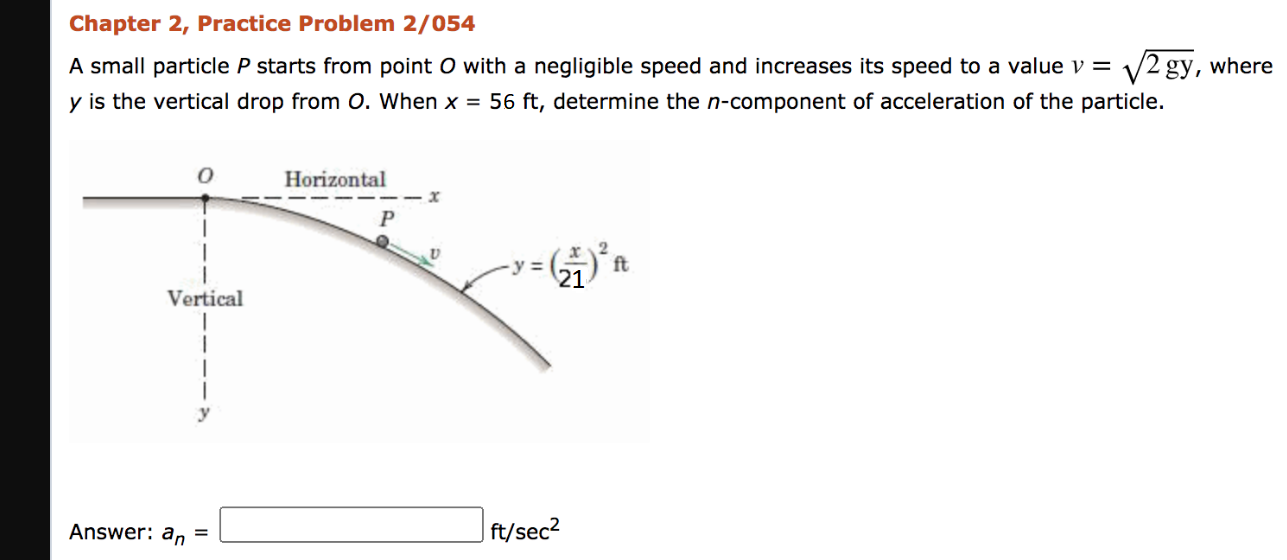 Solved Chapter 2, Practice Problem 2/054 A small particle P | Chegg.com